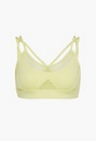 Crisscross Mesh Bra in Pale Yellow - Get great deals at JustFab