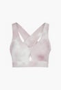 Twist Front Sports Bra in Pink Tie Dye - Get great deals at JustFab