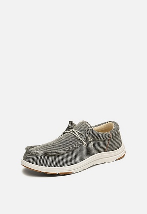 Men's Knitted Slip On Casual Loafer in Grey - Get great deals at JustFab