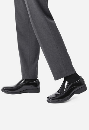 Men's Classic Square Toe Loafer in Black - Get great deals at JustFab