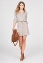 Pocket Shirt Dress in Flint Grey - Get great deals at JustFab