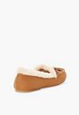 Beverlie Fuzzy Embellished Slipper in Tan - Get great deals at JustFab