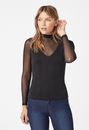 Mesh Insert Top in Black - Get great deals at JustFab