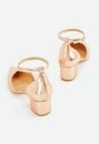 Low Key Block Heel Pump in Rose Gold - Get great deals at JustFab