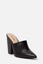 Angie Block Heel Mule in Black - Get great deals at JustFab