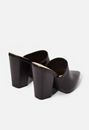 Angie Block Heel Mule in Black - Get great deals at JustFab
