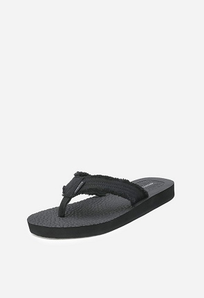 Men's Thong Flip Flops in Black - Get great deals at JustFab