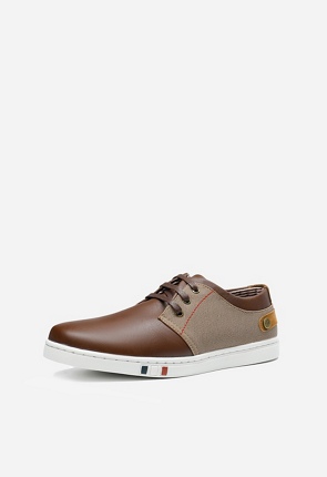 Men's Modern Casual Fashion Sneaker in Brown - Get great deals at JustFab