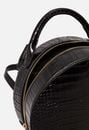 Circle Backpack in Black Croc - Get great deals at JustFab